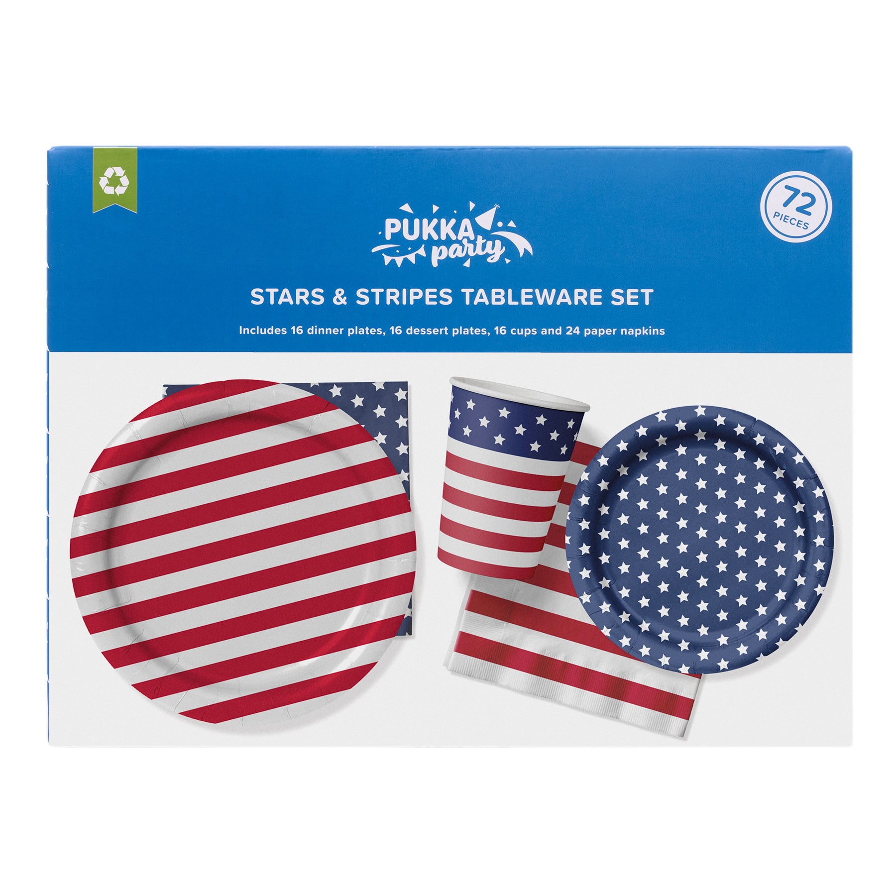 Pukka Party USA Flag Tableware Set – Carpe Diem Planners